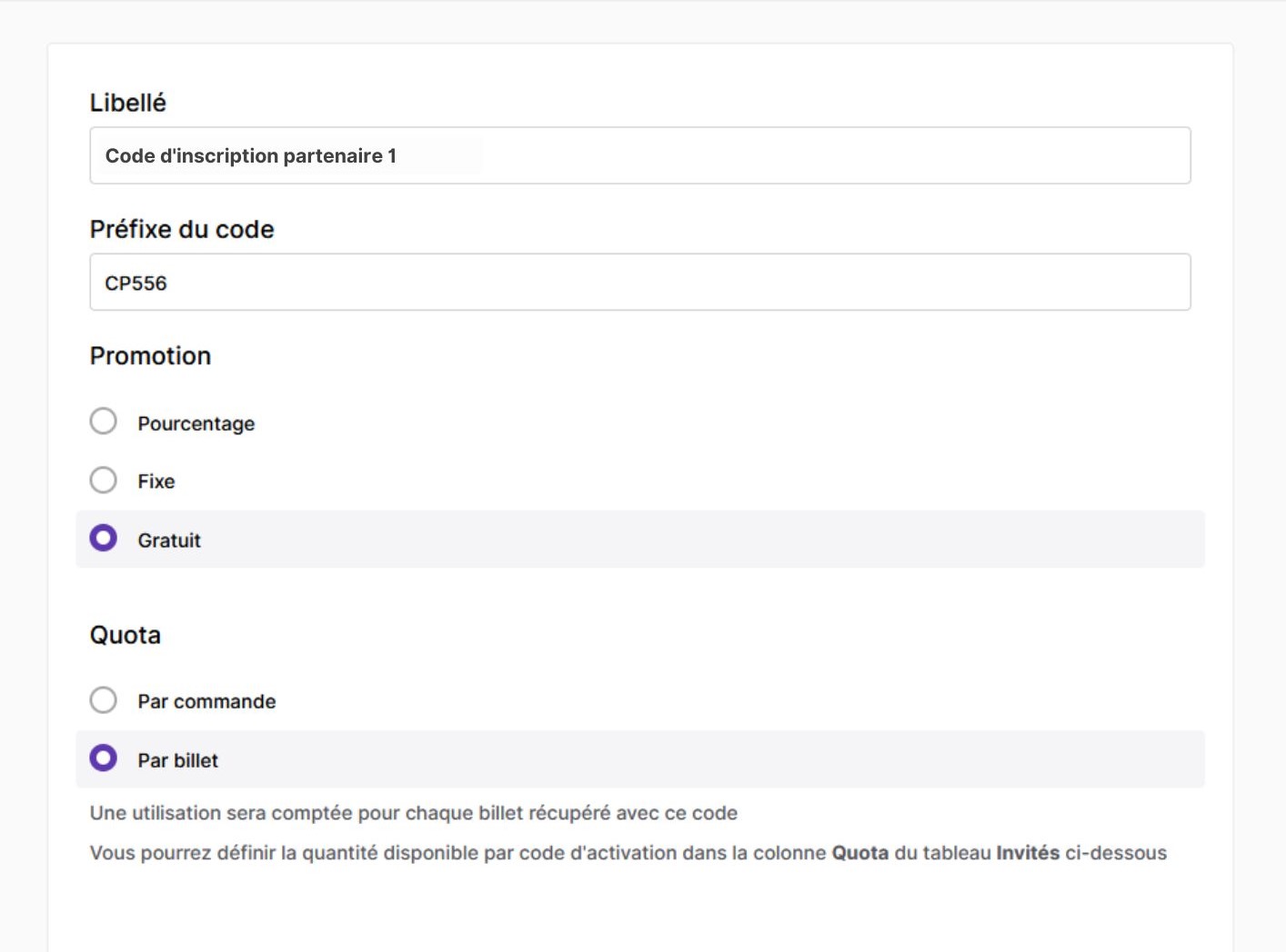 Un parcours d’inscription pour les partenaires de votre événement
